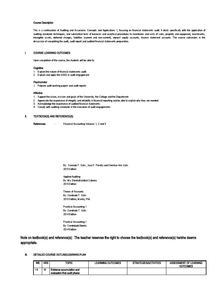 Auditing And Assurance Concepts And Applications 2 Pdf Financial Audit Audit