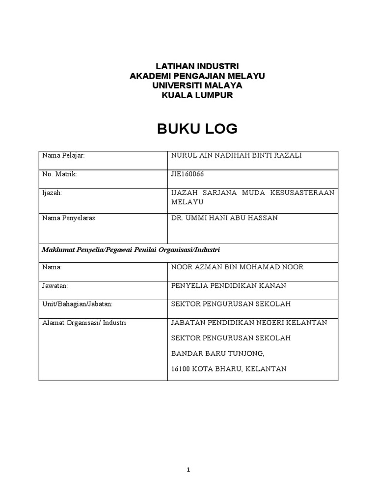 Log Book | PDF