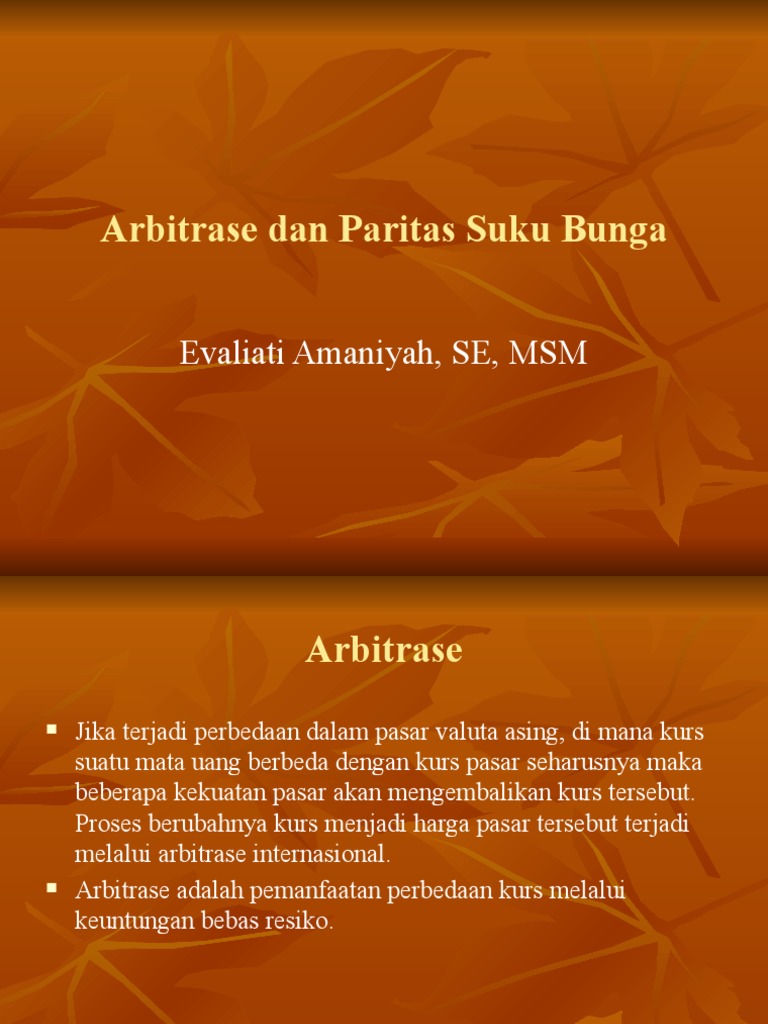 Powerpoint Paritas Suku Bunga | PDF