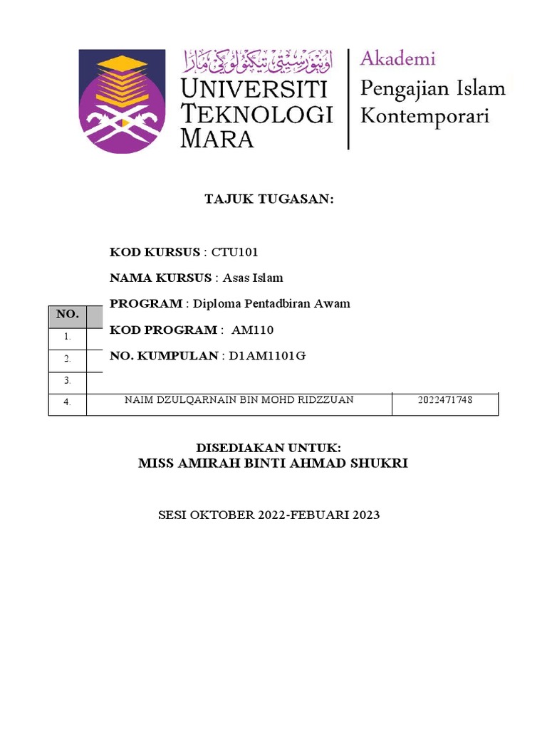 Kunci Keluarga Bahagia Ctu101 (Group 2 D1am1101g) | PDF
