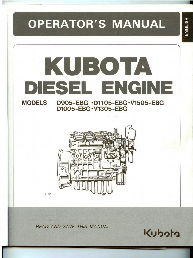 Engine Kubota V1505 | PDF