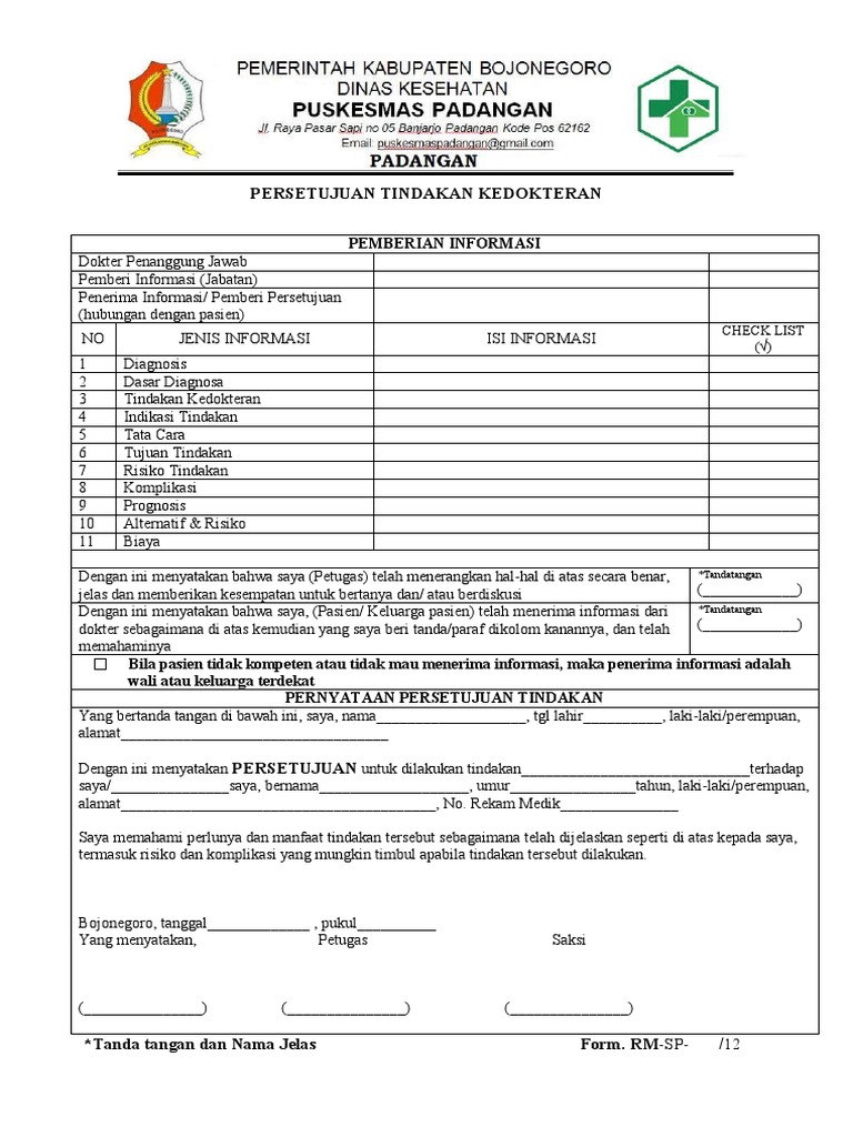 Persetujuan Medis | PDF