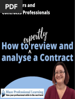 SAMPLE Contract Review Checklist | PDF | Indemnity | Government Information