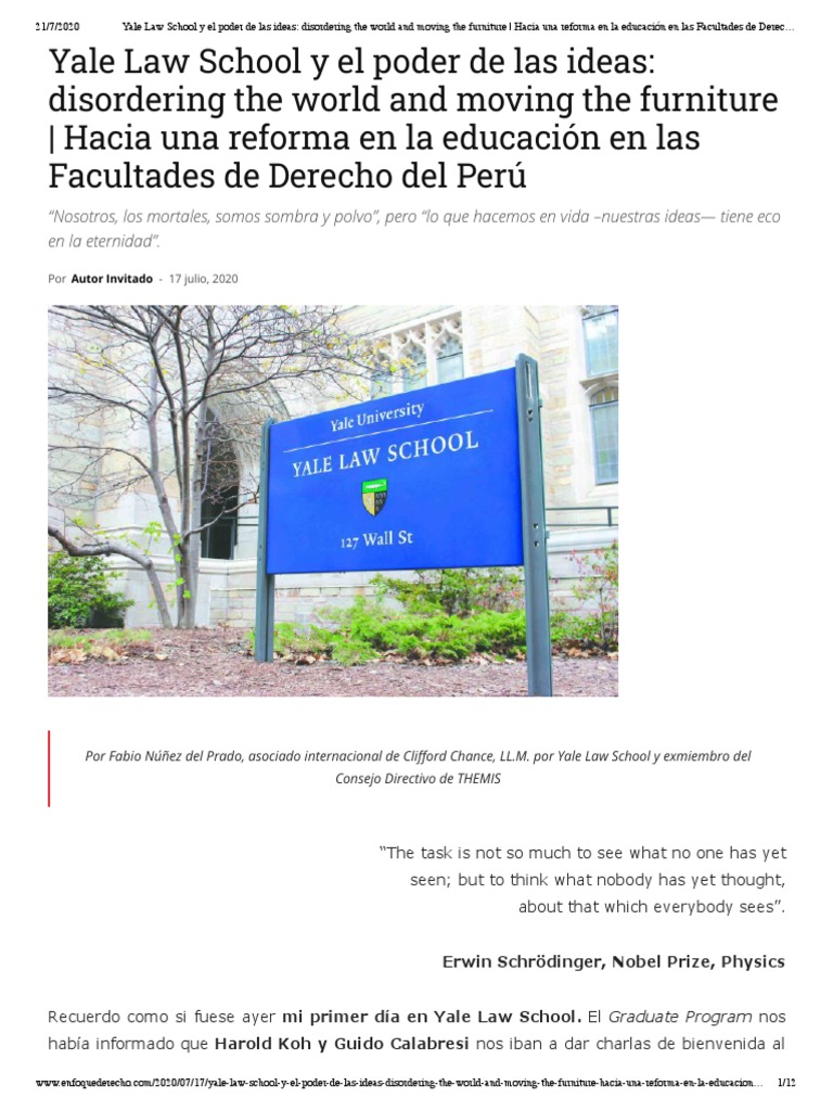 Yale Law School y El Poder de Las Ideas | PDF | Karl Popper | Conocimiento