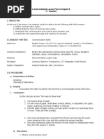 DLP c01 Sy.2022 2023 English 9 Communicative Styles | PDF | Learning | Teachers