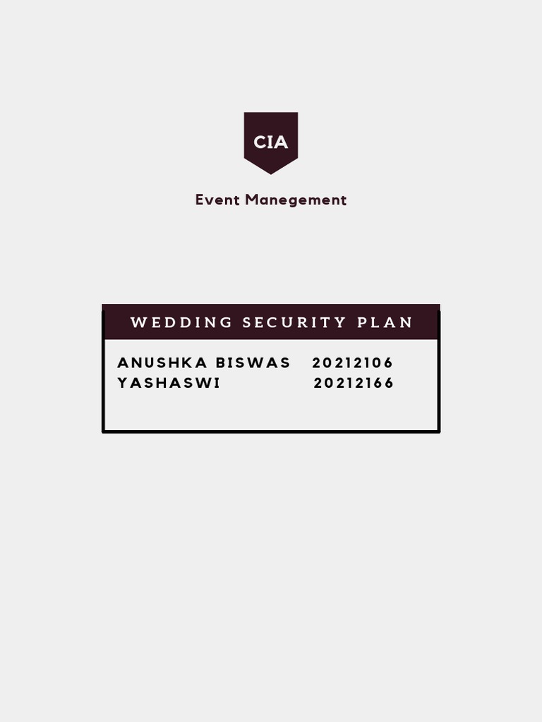 Wedding Security 101: A Comprehensive Guide to Ensuring Safety at ...