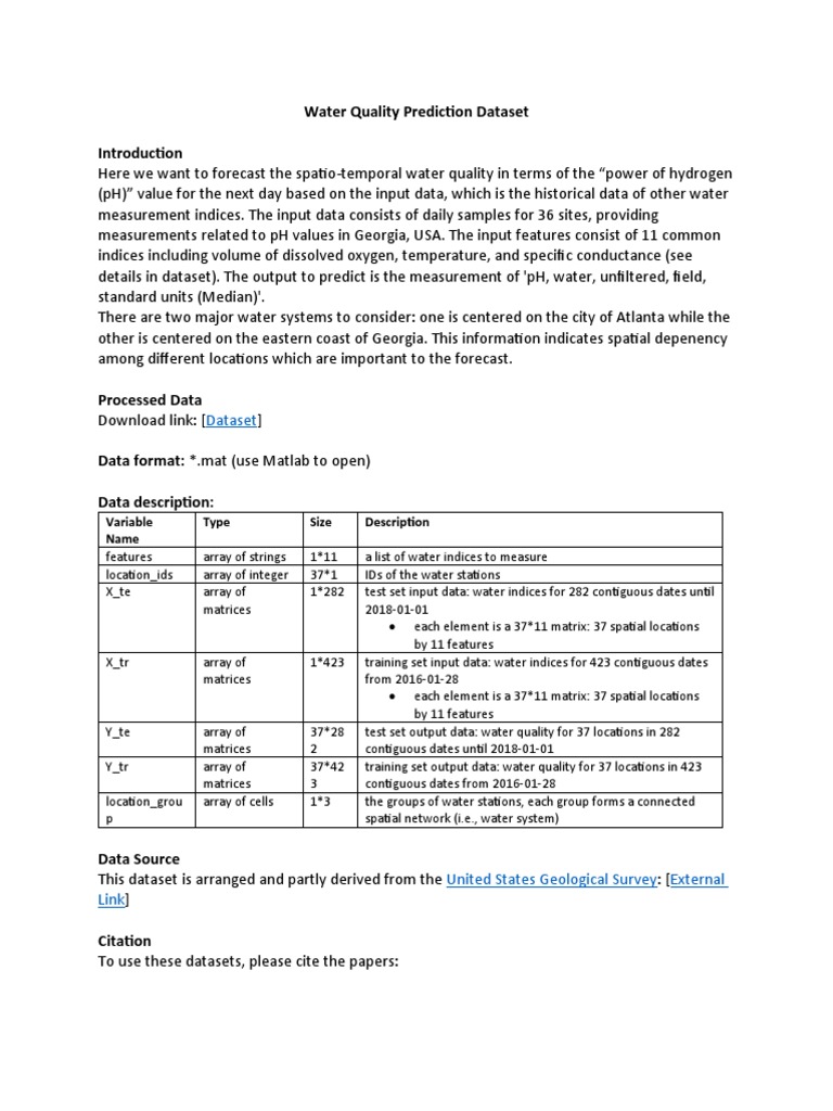 Readme Pdf Matrix Mathematics Water