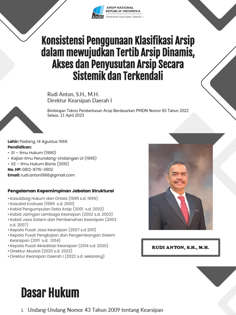 Pengantar Pemberkasan Arsip - Rudi Anton | PDF