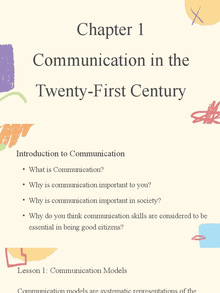 Week 3-6 Communication in The 21ST Century 1 | PDF | Communication ...
