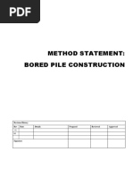 Method Statement Sheet Piling Works | PDF | Deep Foundation | Rail ...