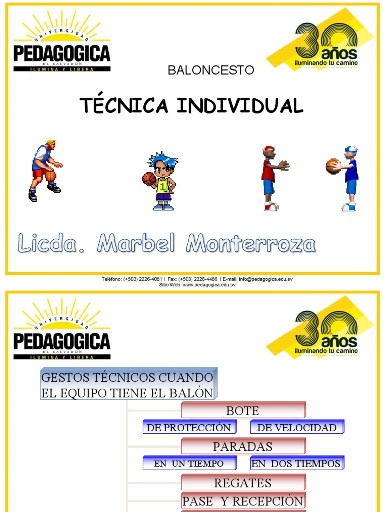 Técnica Individual: Baloncesto | PDF | Defensor (Asociación de Fútbol ...