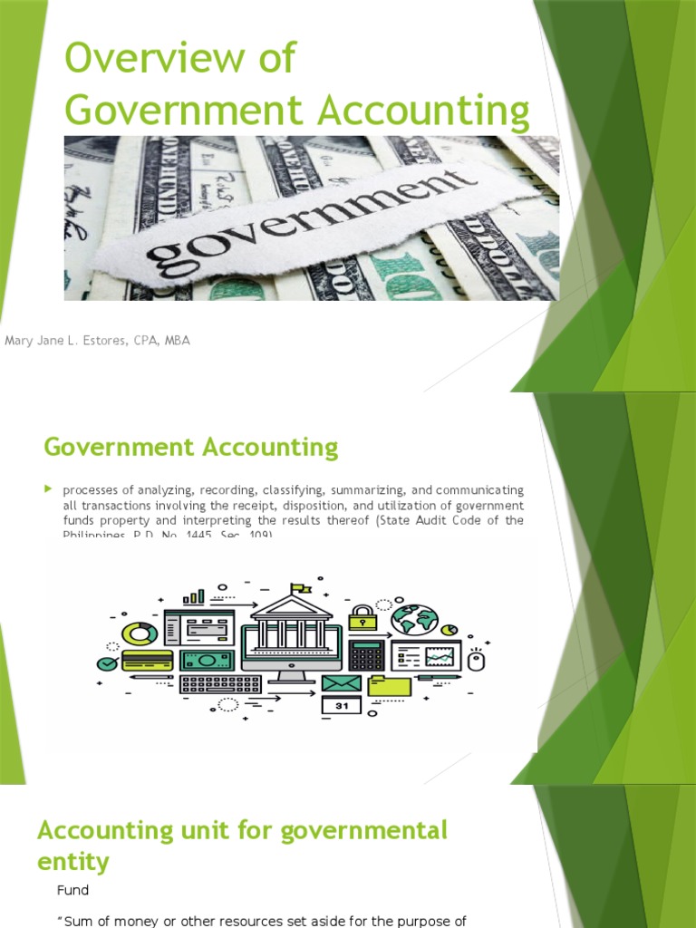 Overview of Govt Accounting | PDF | Accounting | Balance Sheet