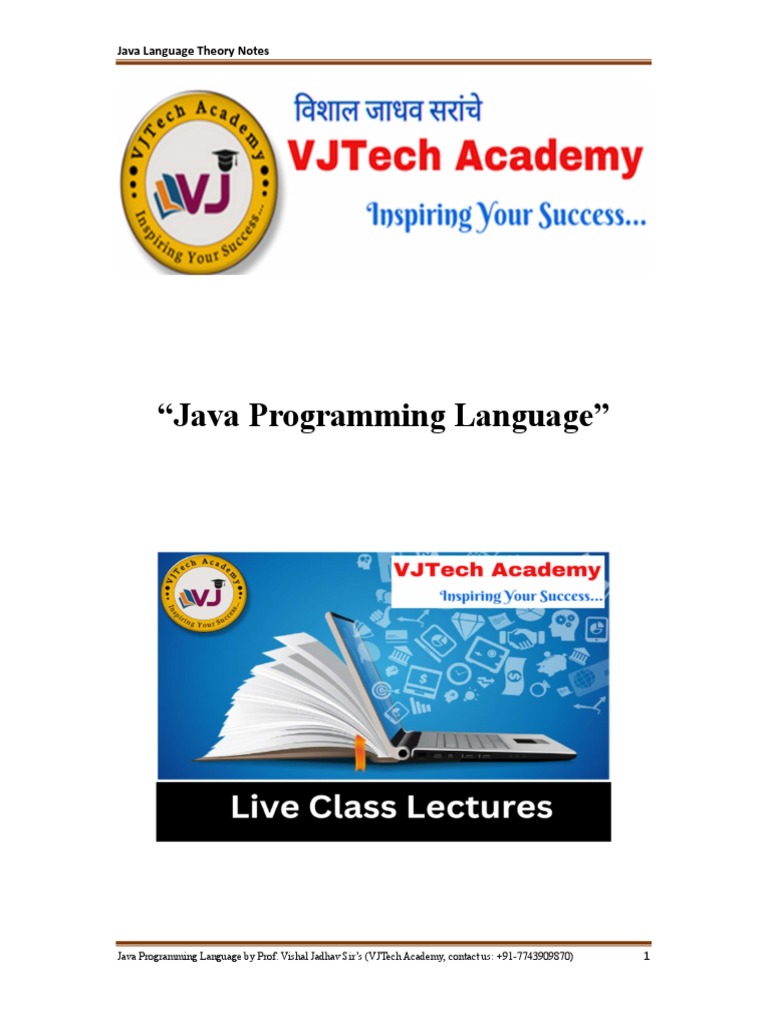 Java Programming Language Pdf Programming Constructor Object Oriented Programming