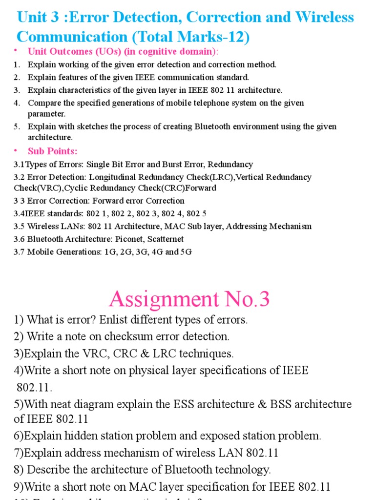 DCC Unit 3 | PDF | Bluetooth | Ethernet