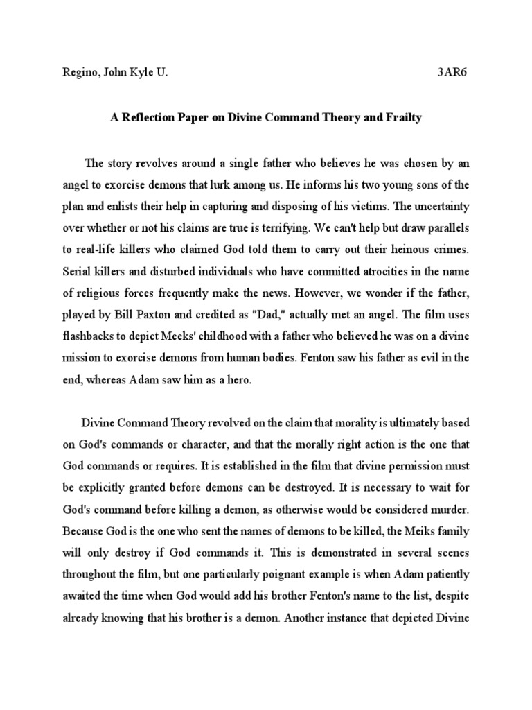 Divine Command Theory | PDF
