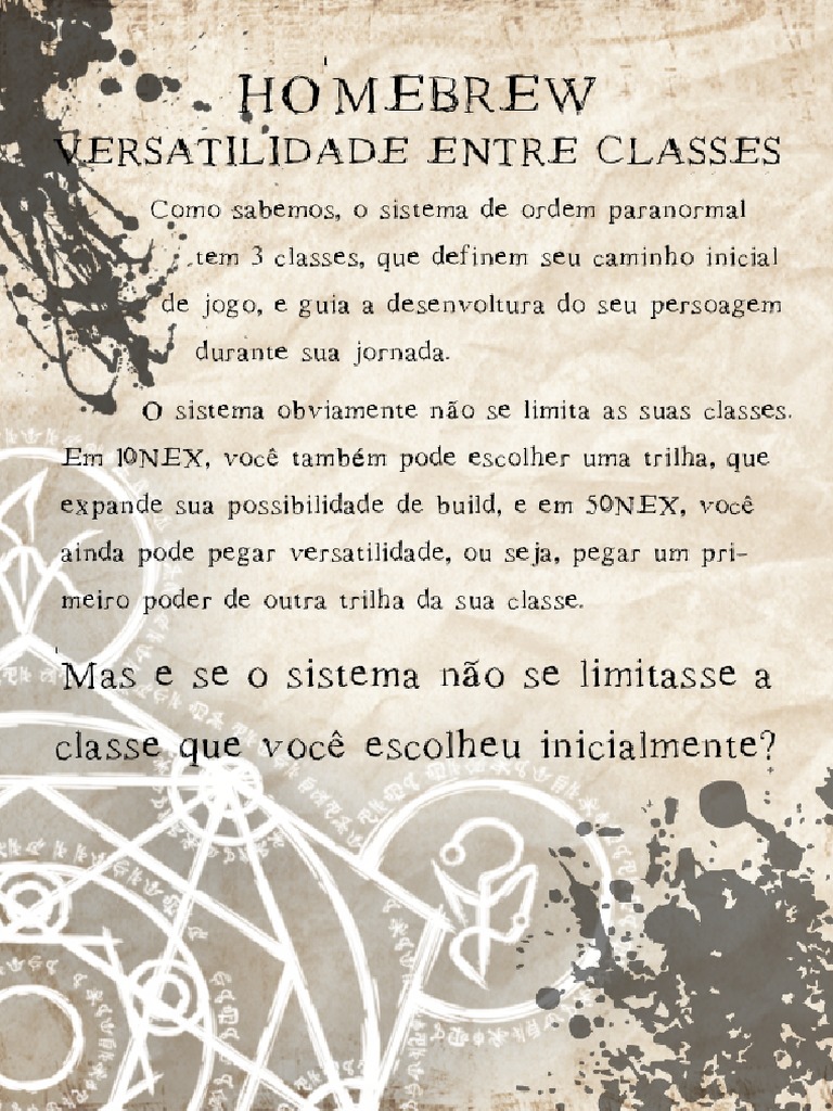 Homebrew - Multiclasses | PDF