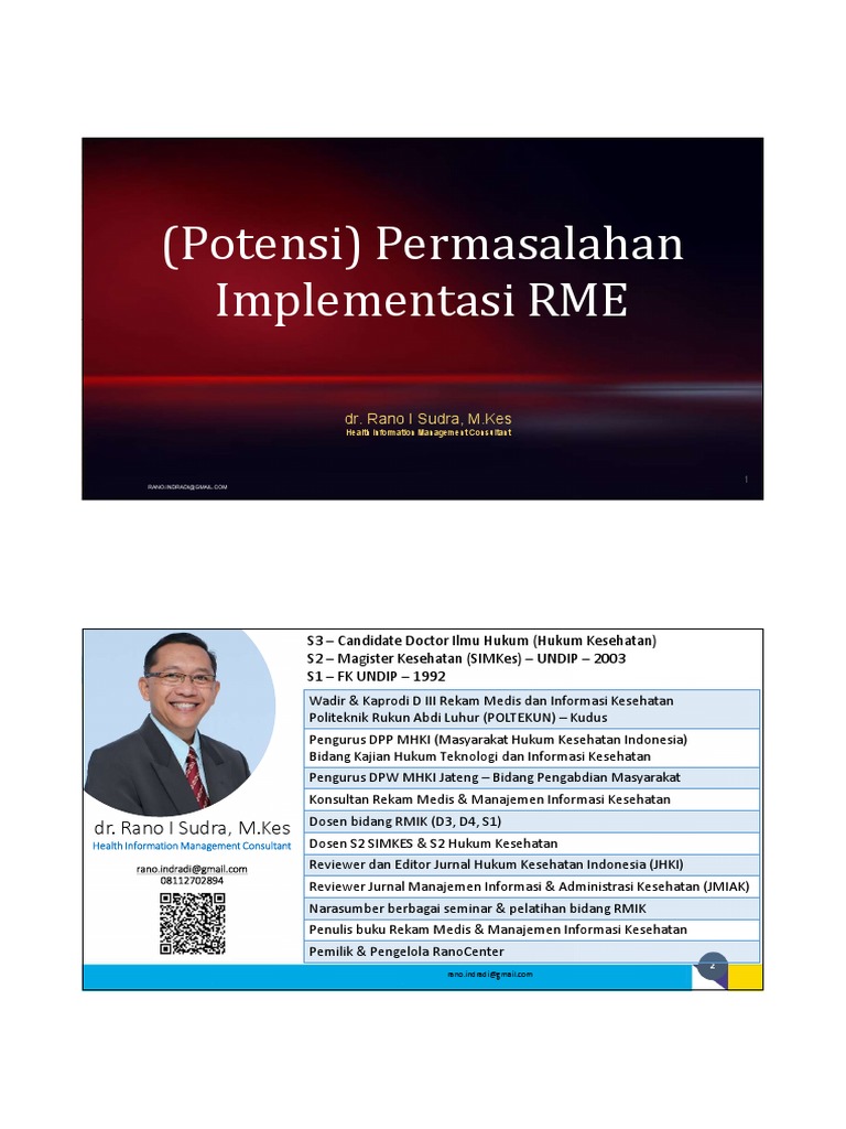 (Potensi) Permasalahan Implementasi RME-handout | PDF | Markup Language | Xml