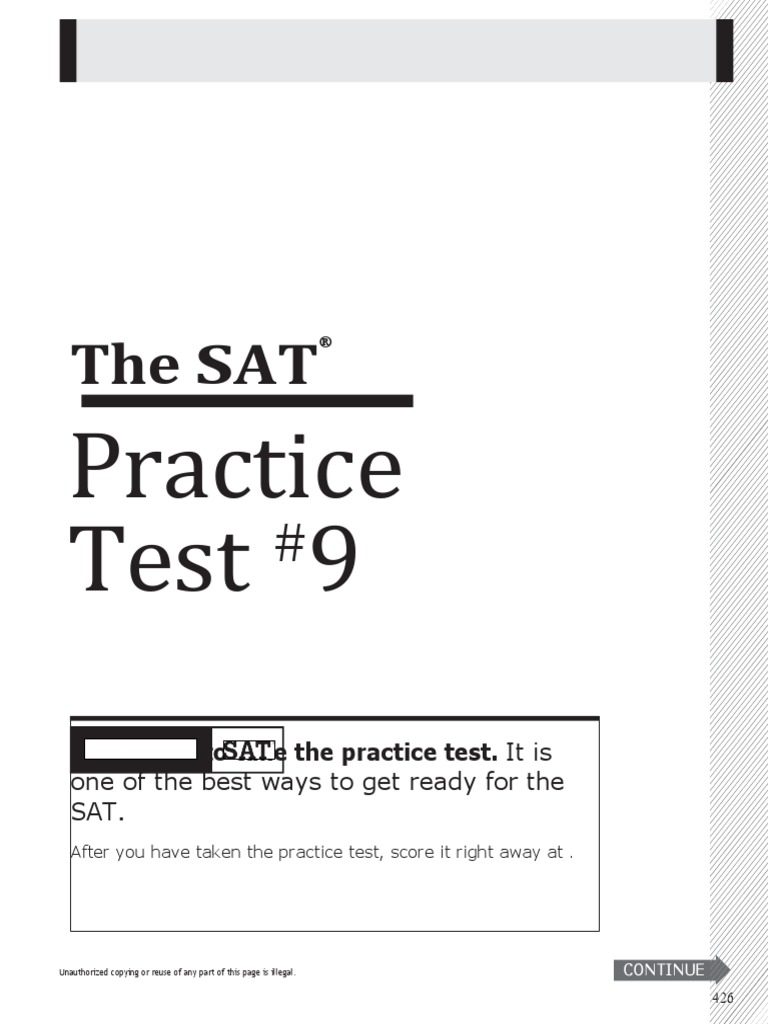 Sat Practice Test 9 | PDF | Cognition | Cognitive Science