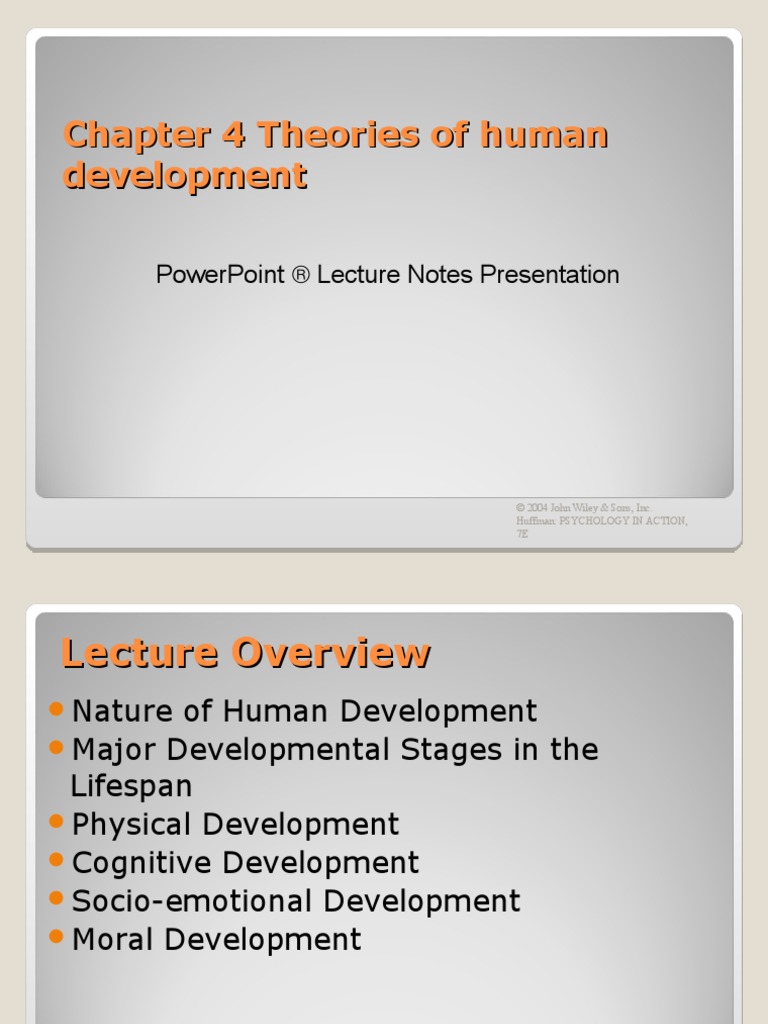 Theories Human Development | PDF | Prenatal Development | Attachment Theory