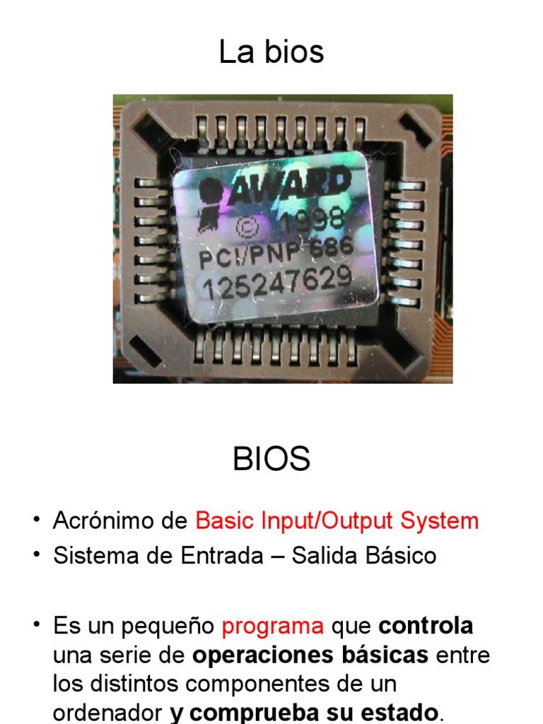 La Bios | PDF | Bios | Hardware de la computadora