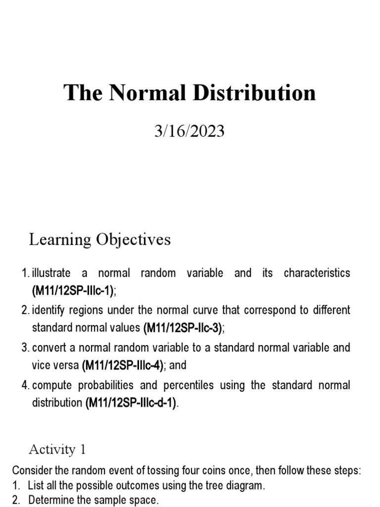 The Normal Distribution | PDF | Normal Distribution | Probability Distribution