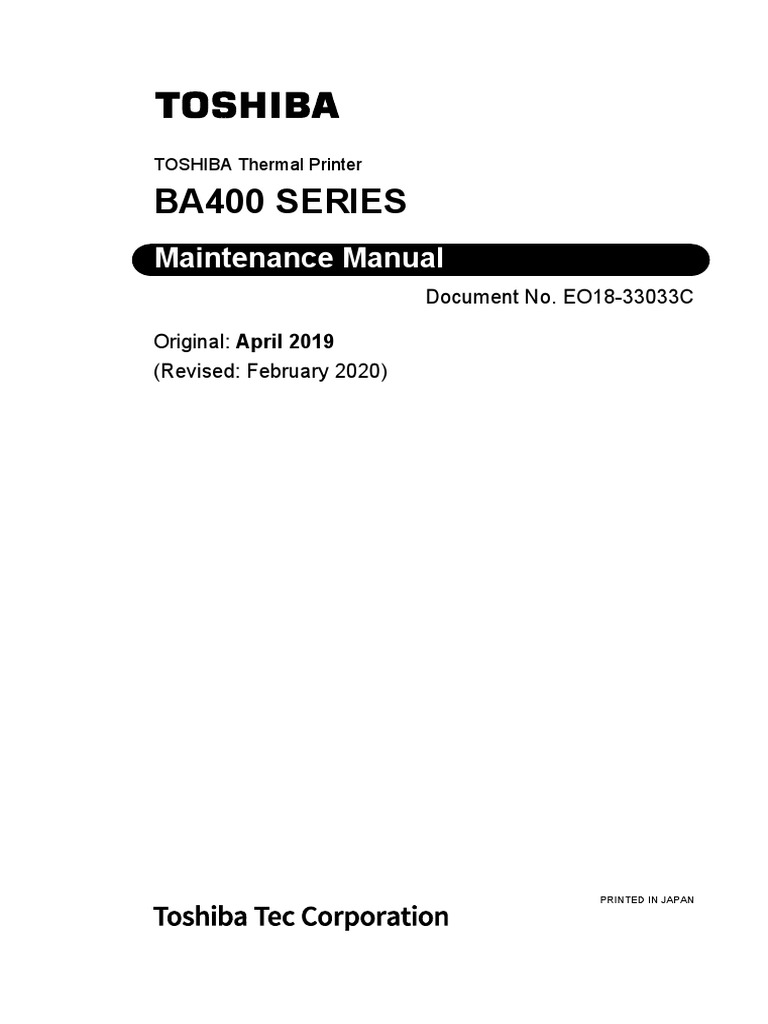 Ba400 Series: Maintenance Manual | PDF | Electrical Connector | Belt ...