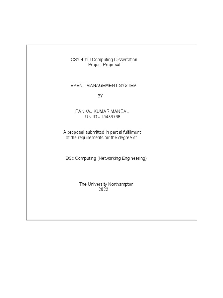 Event Management System | PDF | Databases | System