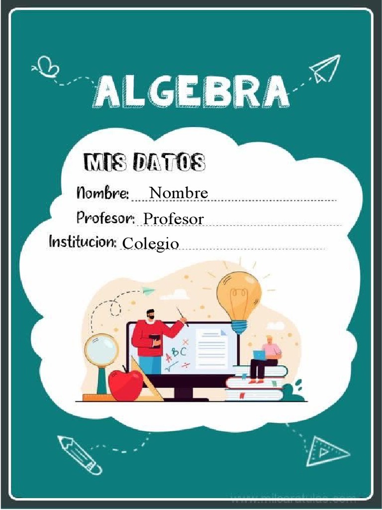Caratula de Algebra en Word | PDF