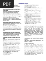 Ang Pagdarasal NG Santo Rosaryo | PDF