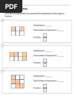 Use Visual Models To Add Fractions Worksheet | PDF