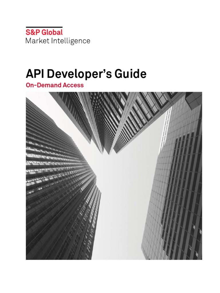API Developer's Guide: On-Demand Access | PDF | Web Service | Representational State Transfer