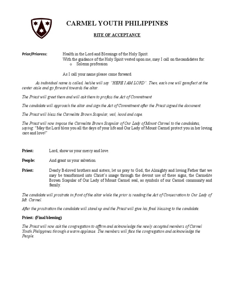 Act of Acceptance | PDF
