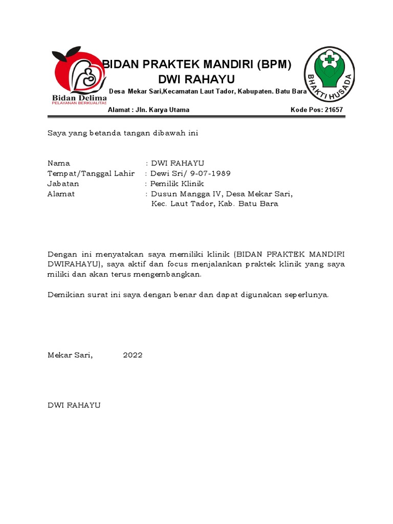 Bidan Praktek Mandiri Pdf