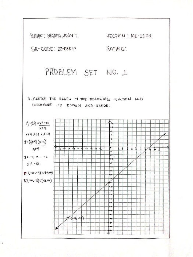 Differential Calculus - PSET1 - MATH 401 | PDF