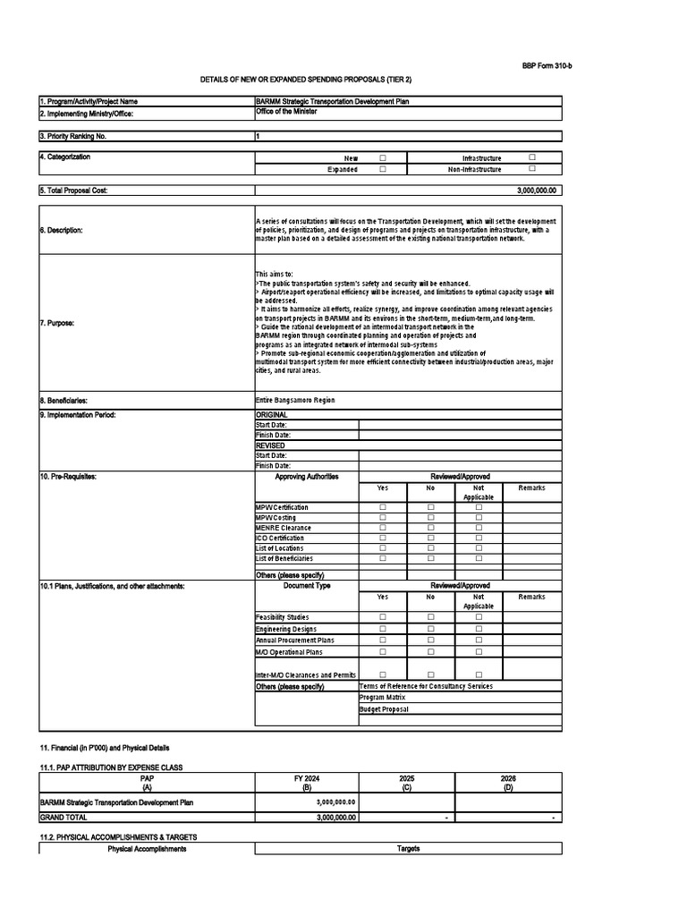310-b GAS FY 2024 TIER 2 | PDF | Transport | Infrastructure