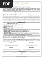 Vehicle Pass Sticker Application Form Rev 12 | PDF | Driver's License ...