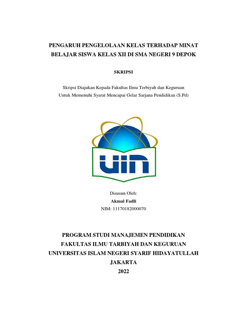 Skripsi Akmal Fadli Watermark | PDF