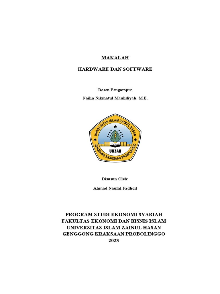 Hardware Dan Software | PDF | Seni | Teknologi & Rekayasa