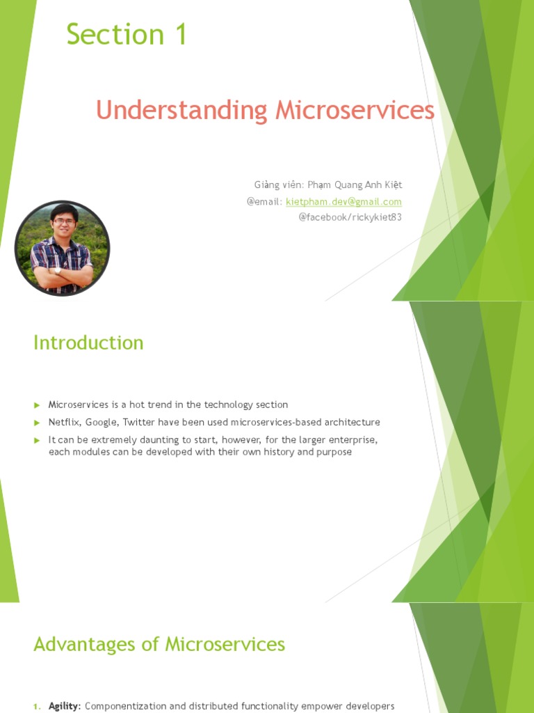 Section 1: Understanding Microservices | PDF | Service Oriented Architecture | Systems Engineering