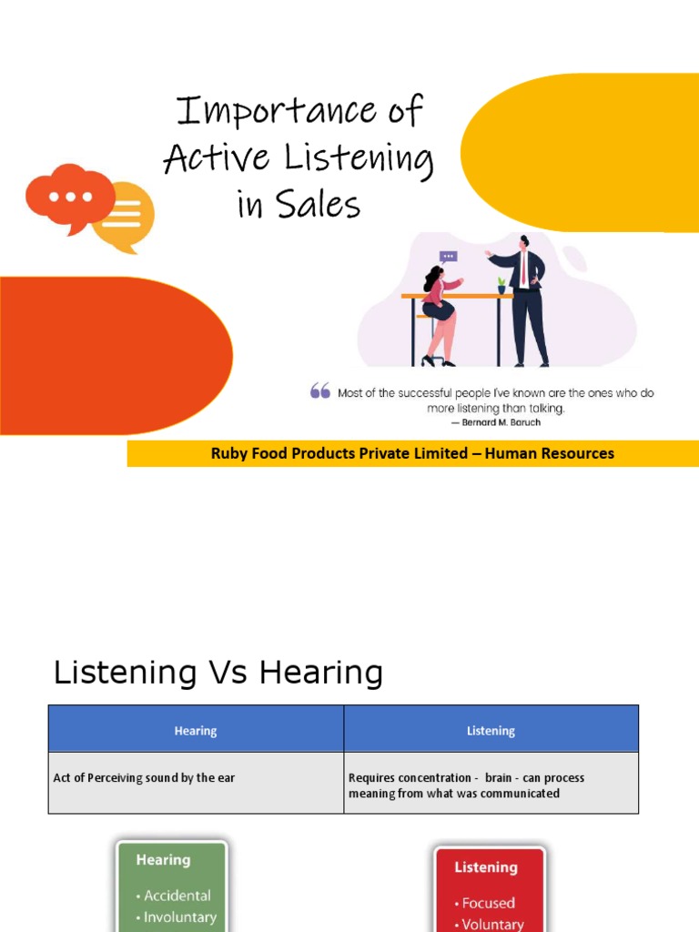 Importance of Active Listening in Skills | PDF | Cognitive Science ...