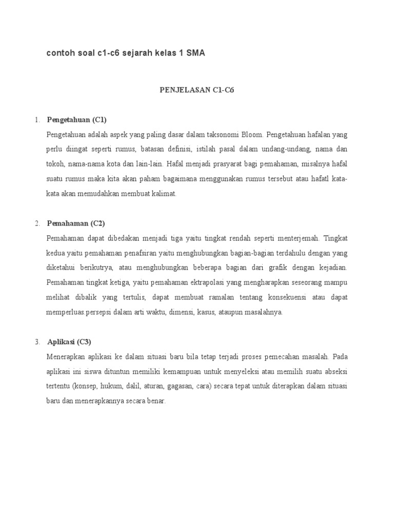 Contoh Soal c1 | PDF