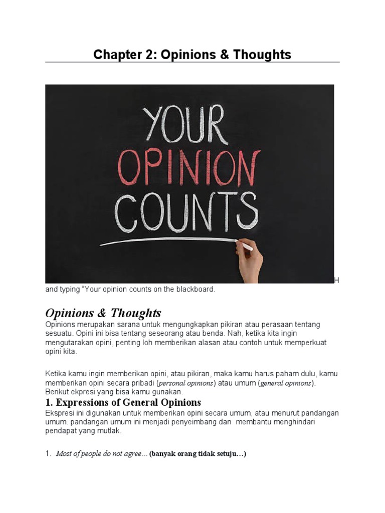 Expressing and Responding to Opinions | PDF