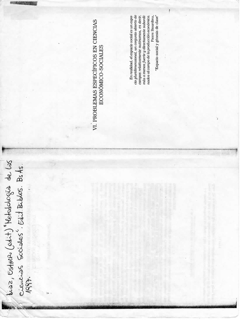 De Luque Susana La Problemc3a1tica Valorativo Metodolc3b3gica en Ciencias Sociales | PDF