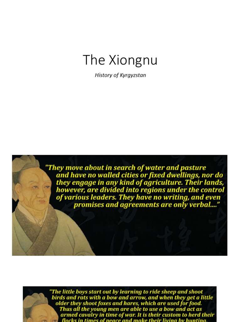 The Xiongnu: History of Kyrgyzstan | PDF | Asia | Eastern Europe