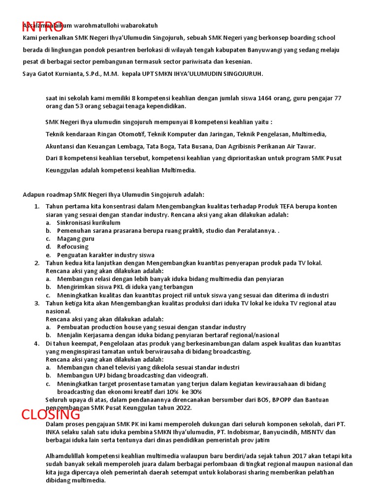 Skrip Video PK | PDF