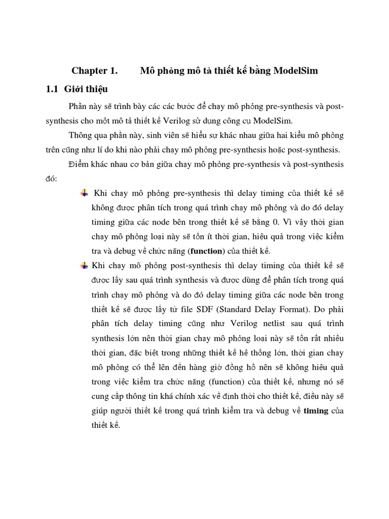 Huong Dan Su Dung Phan Mem ModelSim-Altera | PDF