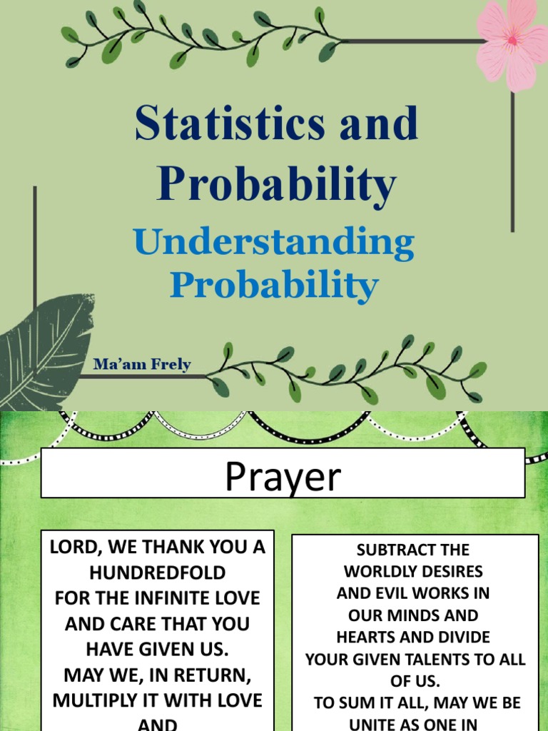 Statistics and Probability | PDF | Probability Distribution | Random Variable