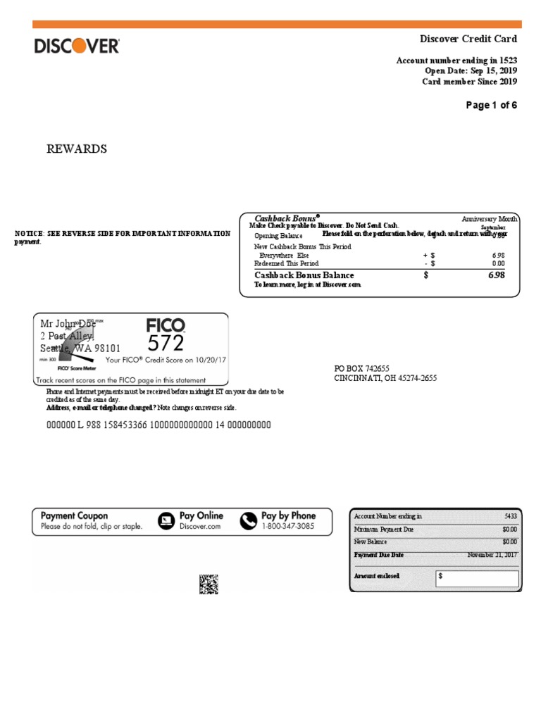 Discover Credit Card | PDF | Credit Card | Payments