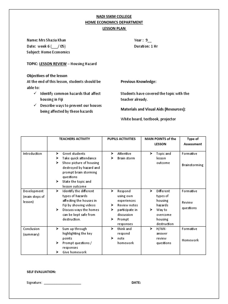 Year 9 Lesson Plan 2023 | PDF | Brainstorming | Lesson Plan