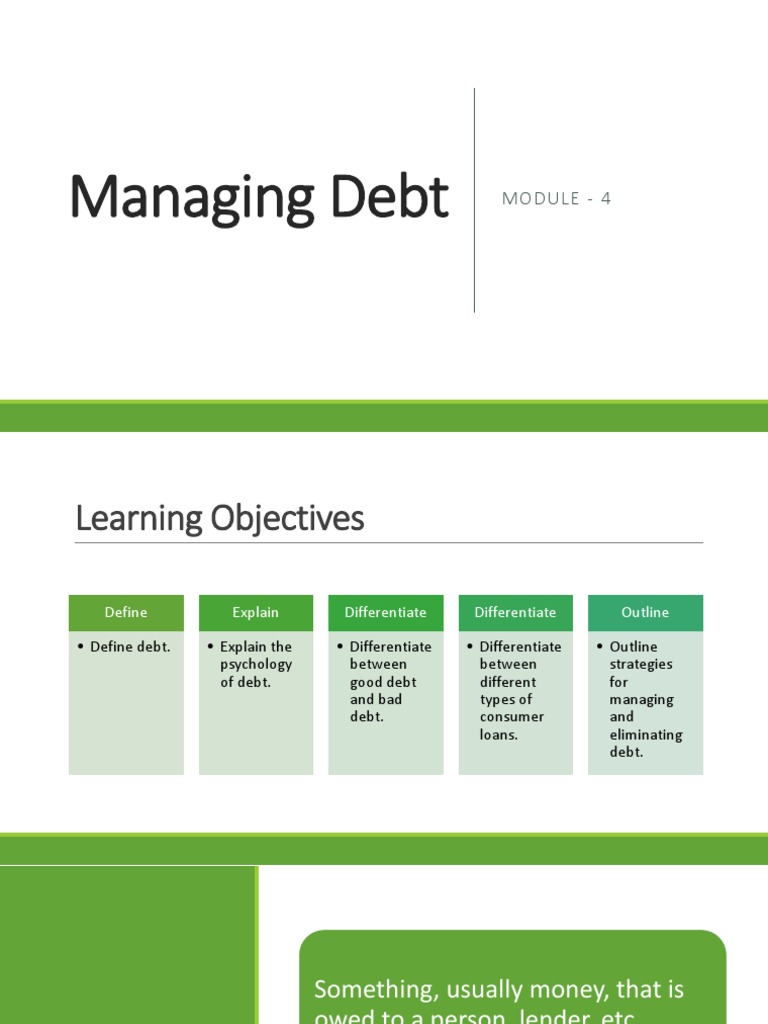 Understanding and Managing Debt | PDF | Business